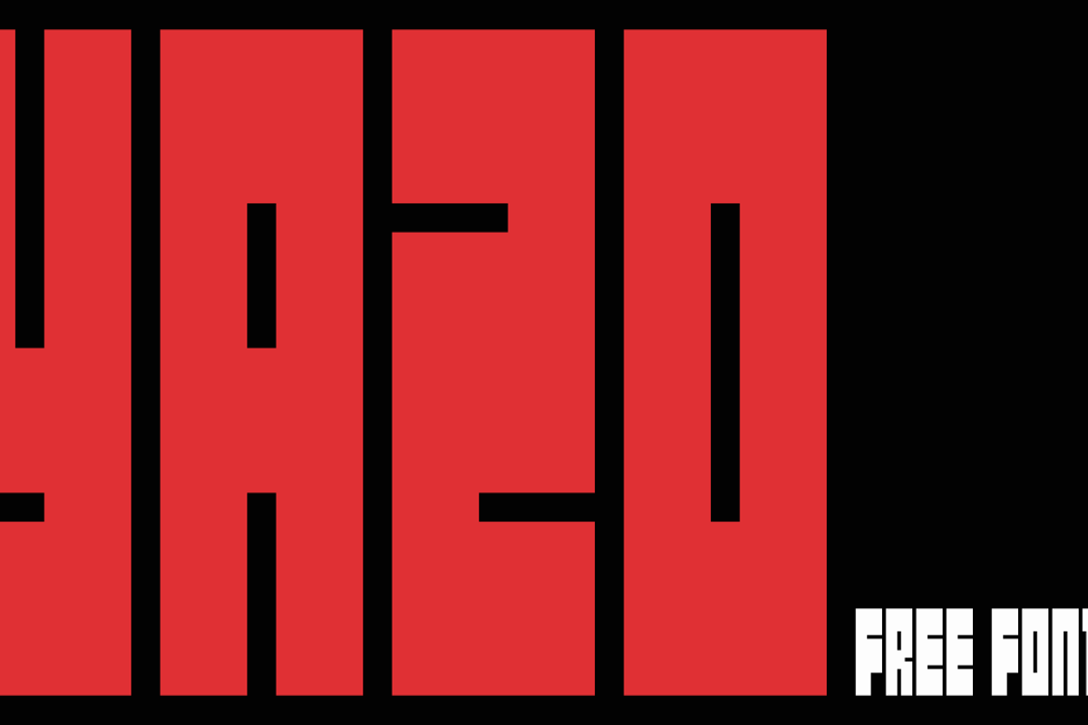 Yazo Font | GGBotNet | FontSpace