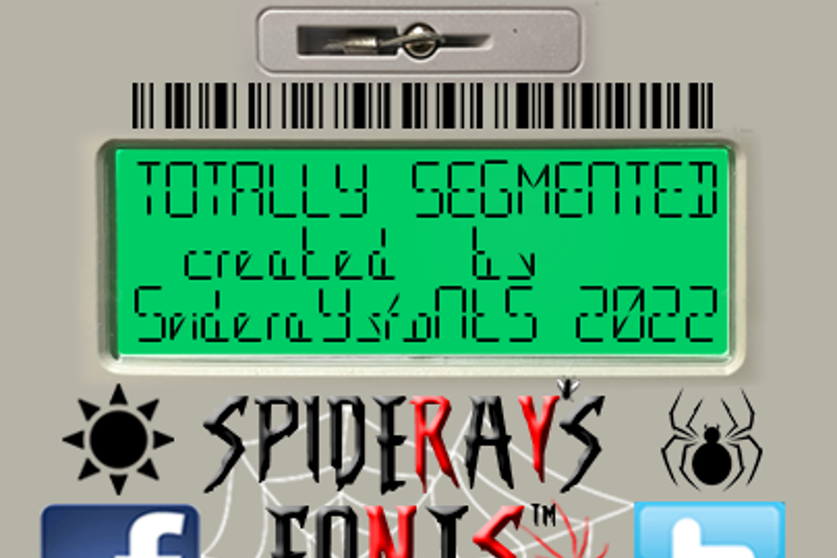 TOTALLY SEGMENTED Font - Free Download