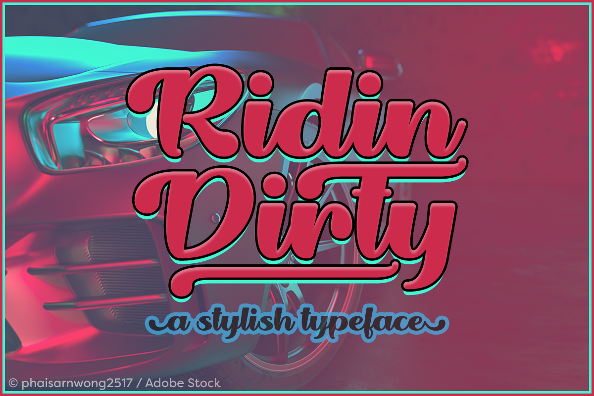Ridin Dirty Font | Misti's Fonts | FontSpace