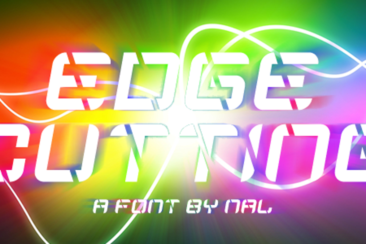 Edge Cutting Font | Chequered Ink | FontSpace