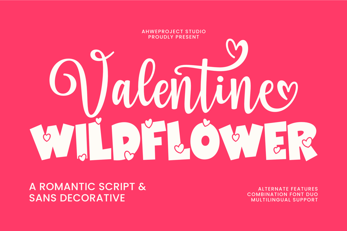 Valentine Wildflower Script Font | ahweproject | FontSpace