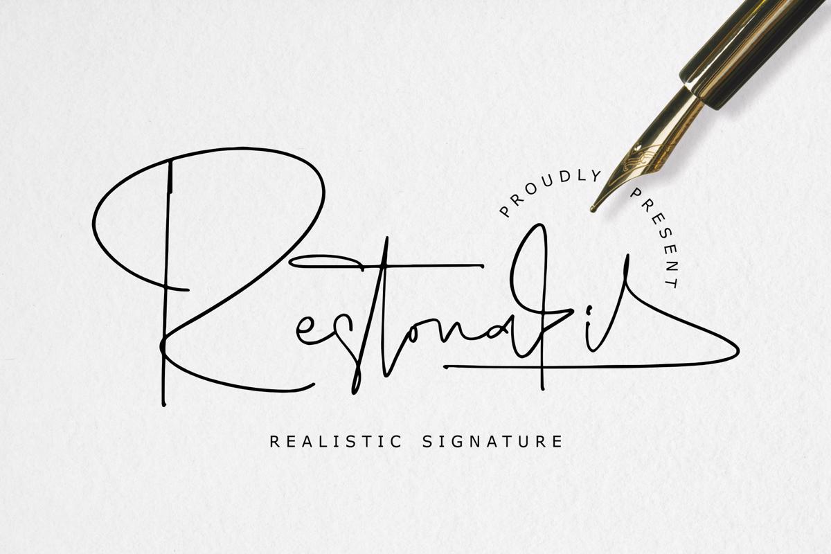 Restonasi Font | Storytype Studio | FontSpace