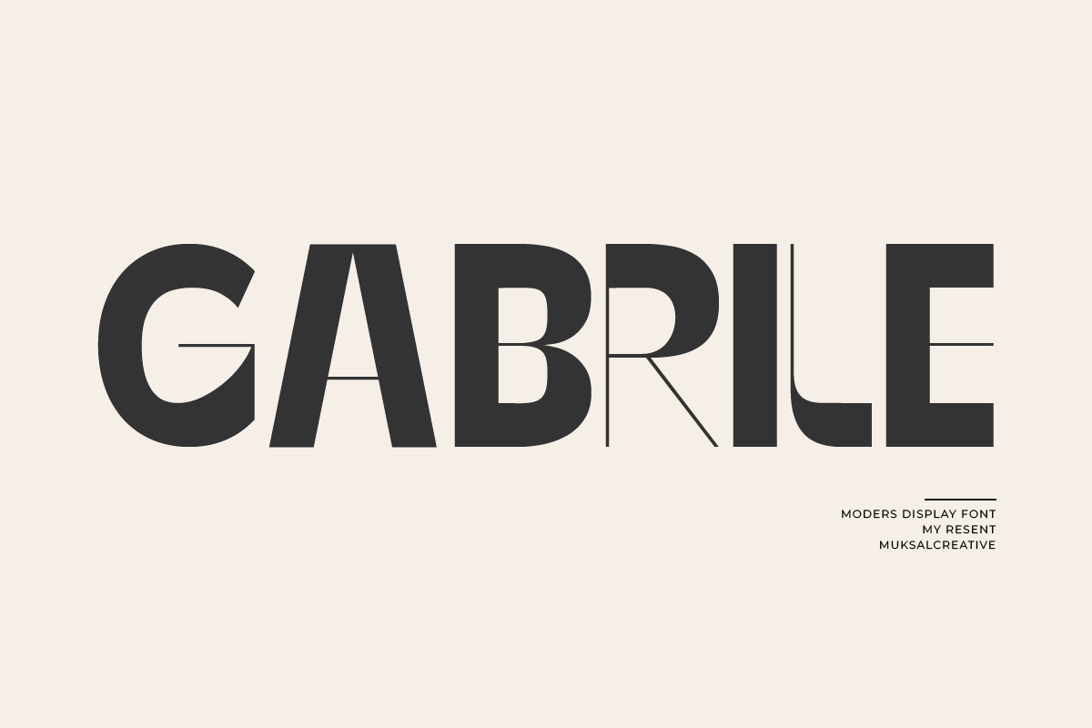 Gabrile Font - Free Download