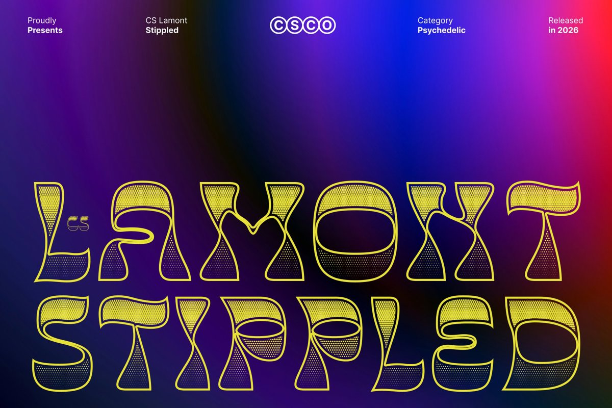 CS Lamont Stippled Font - Free Download