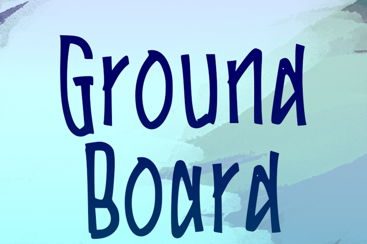 G Ground Board Font | wepfont | FontSpace