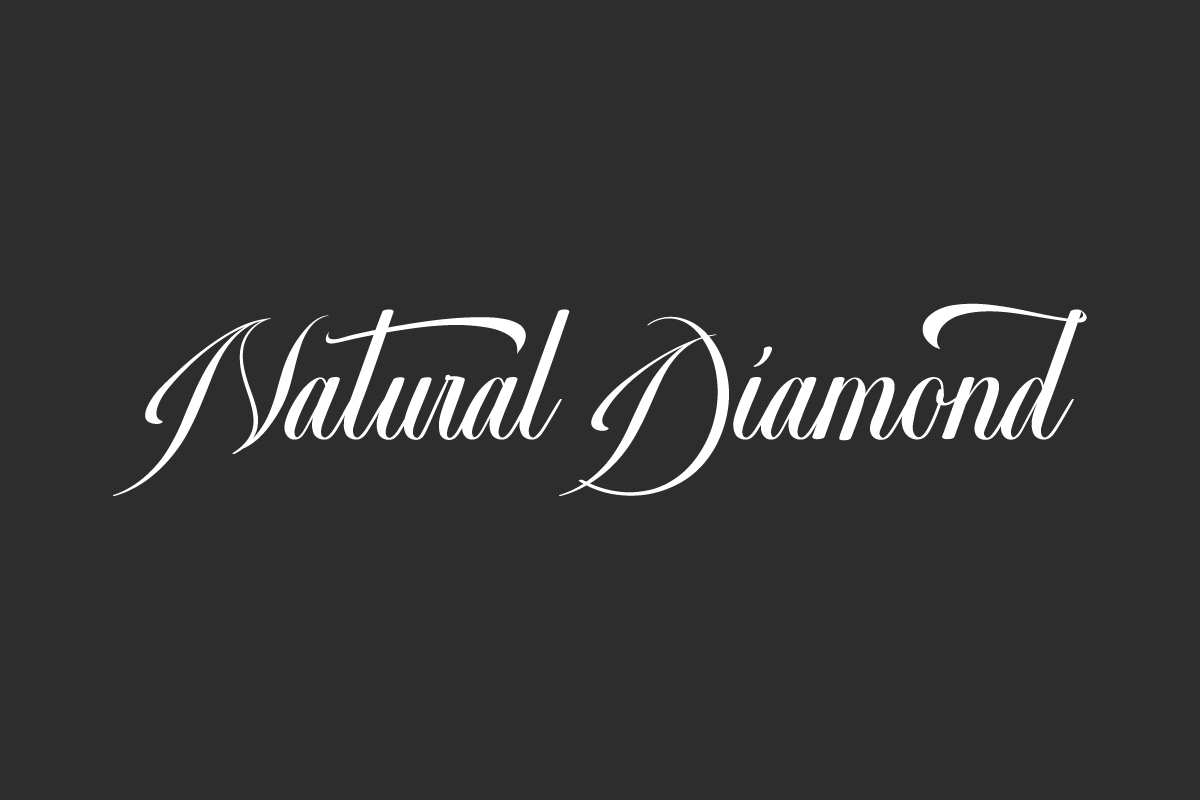 Natural Diamond Font - Free Download