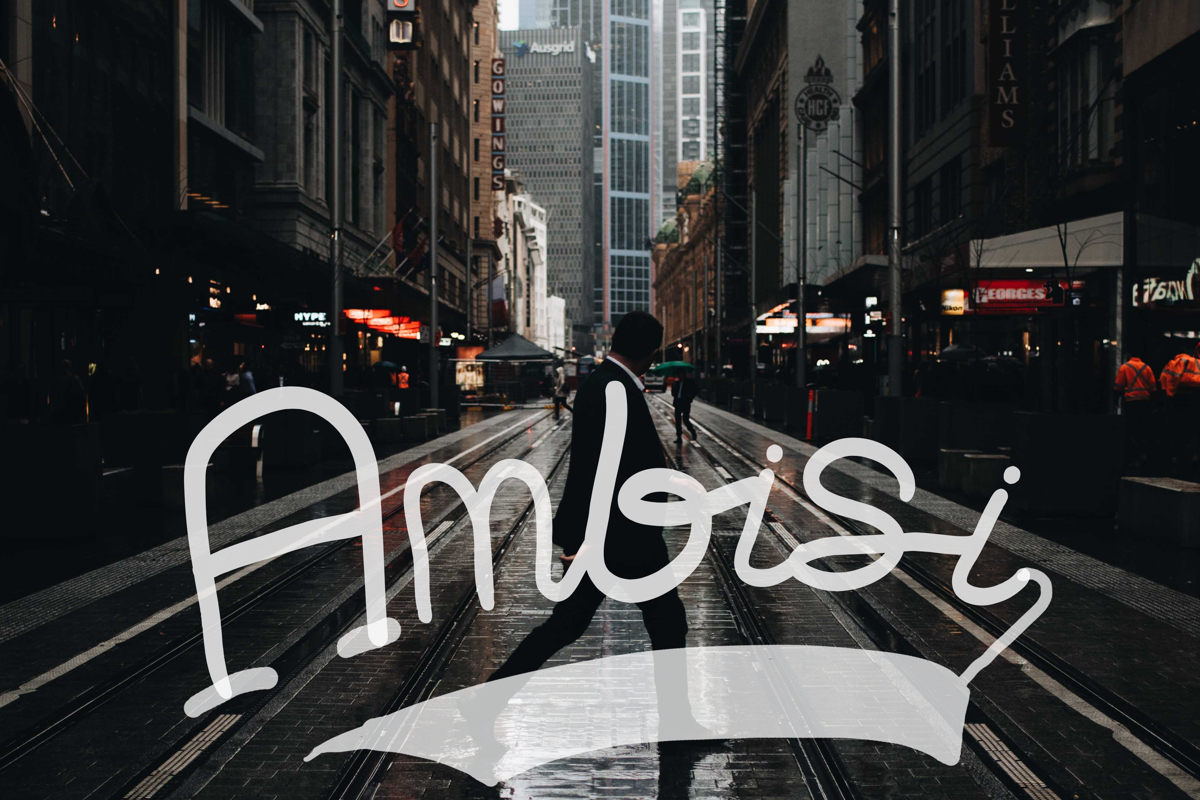 Ambisi Font | Asep Rendi | FontSpace