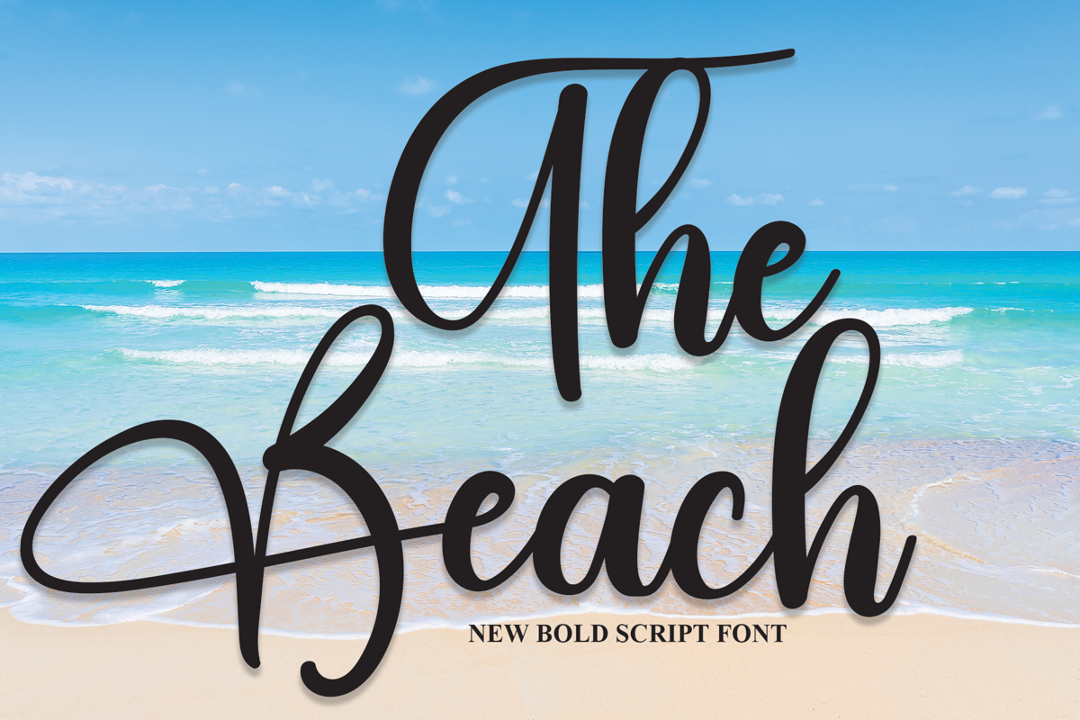 The Beach Font | scratchones_creative | FontSpace