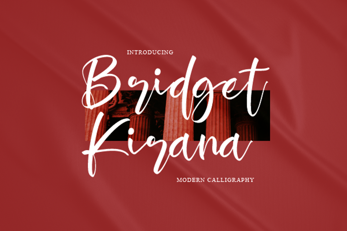 Bridget Kirana Font | Fiqiart | FontSpace