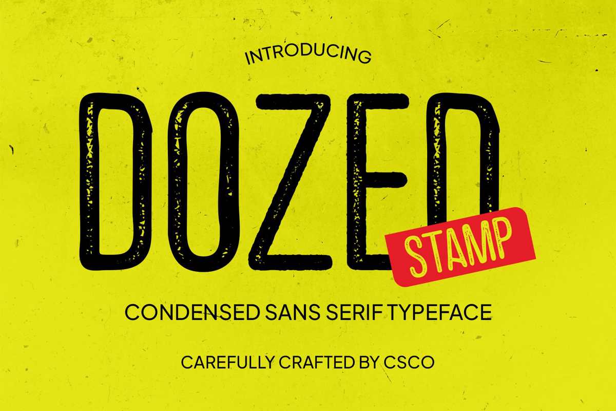 Dozed Stamp Font - Free Download