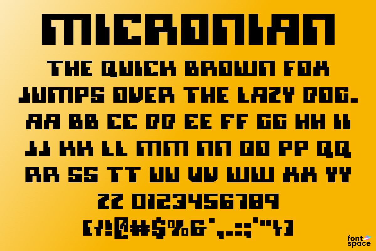 Micronian Font - Free Download