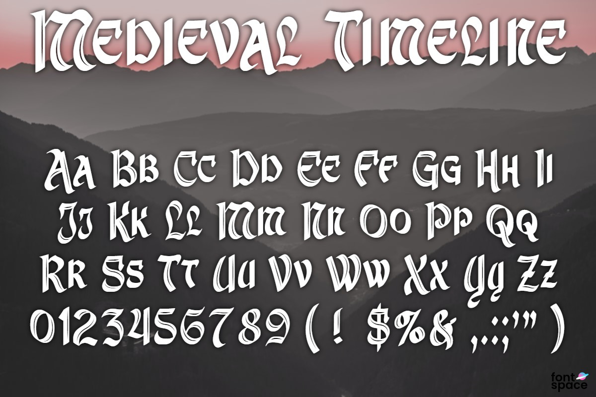 Medieval Timeline Font - Free Download