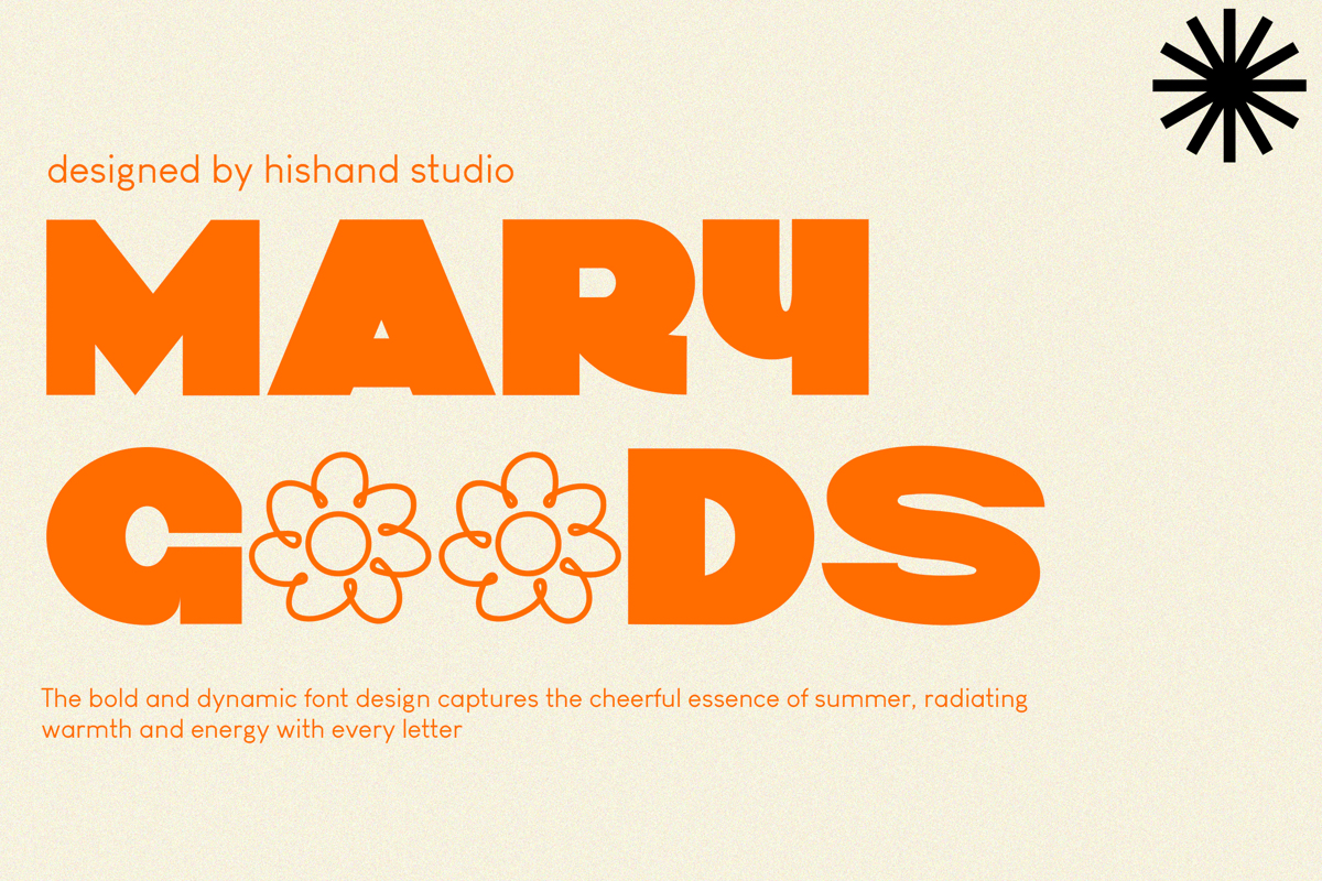 MARY GOODS Font | Hishand Studio | FontSpace