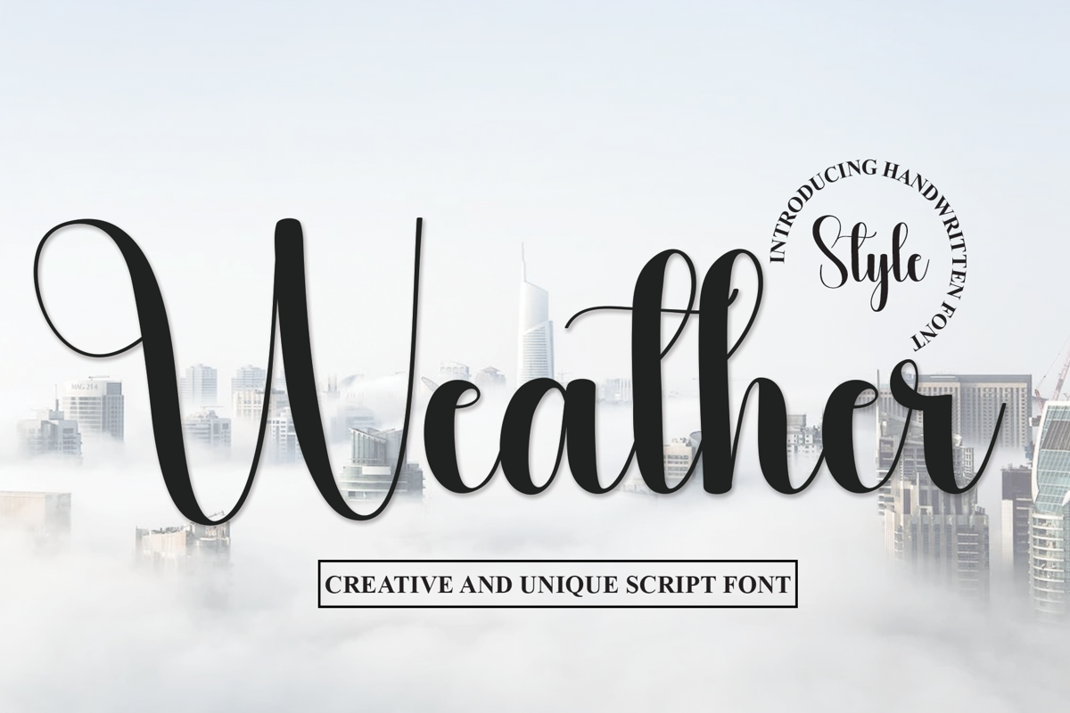 Weather Font | scratchones_creative | FontSpace