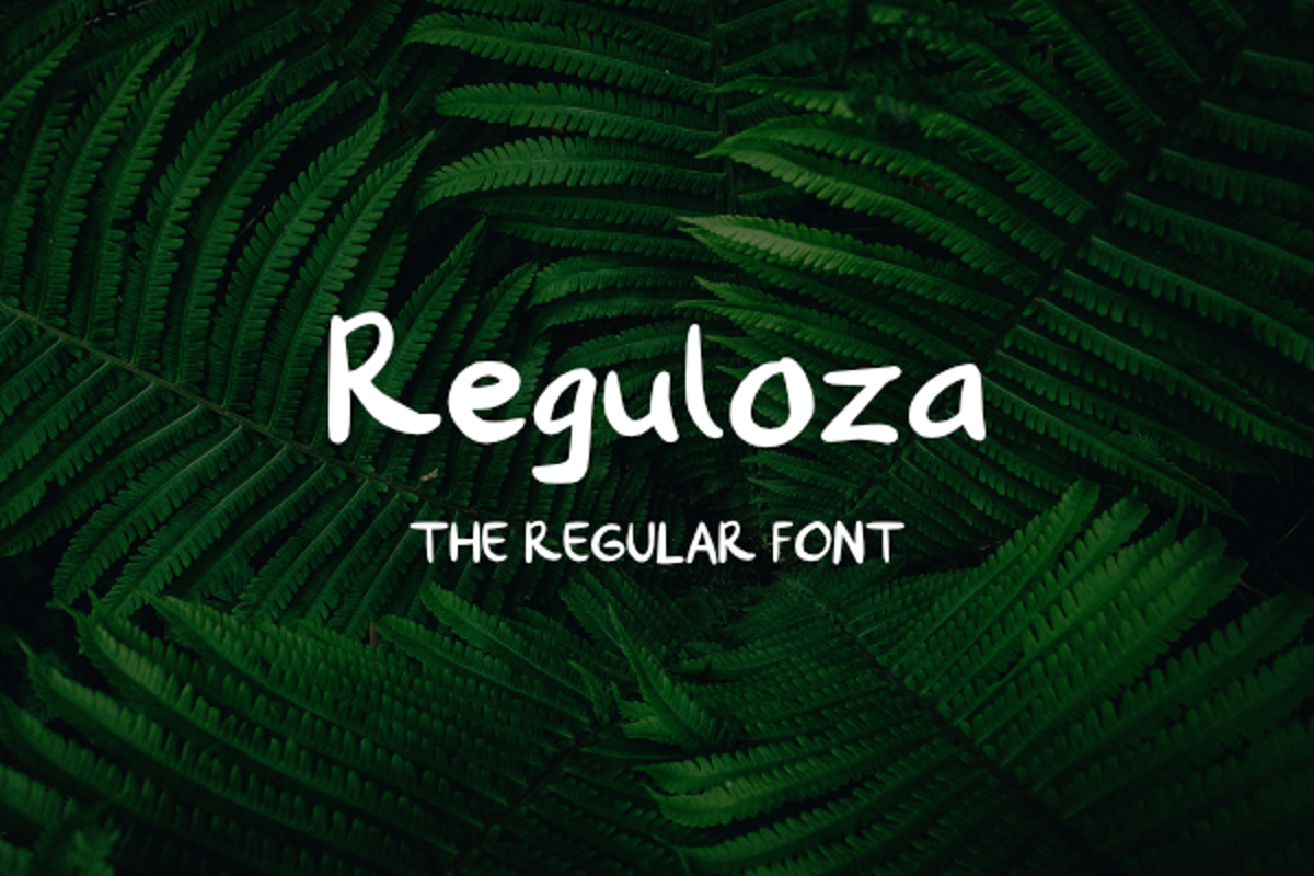 Reguloza Font | Azis Ihsan | FontSpace