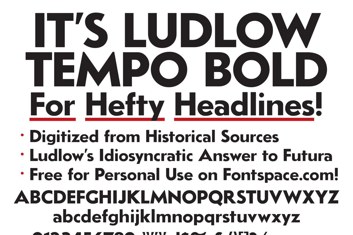 LudlowTempo Font - Free Download
