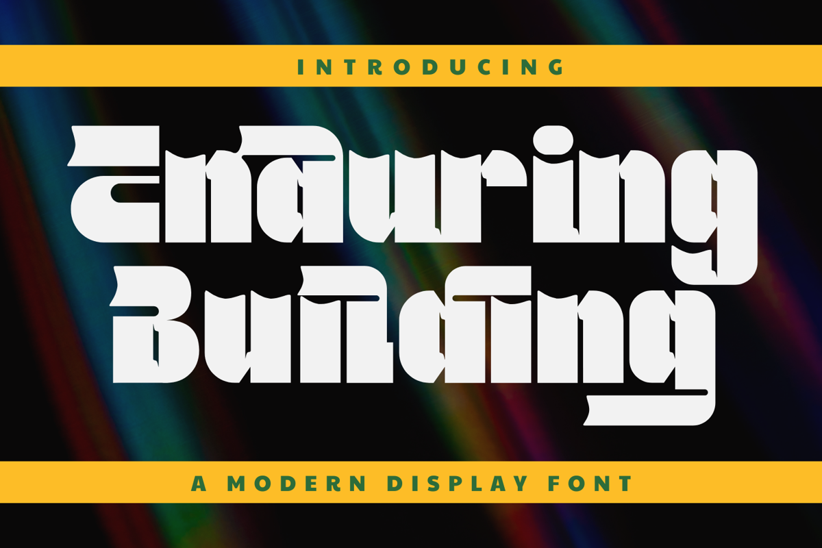 Enduring Building Font | 177Studio | FontSpace