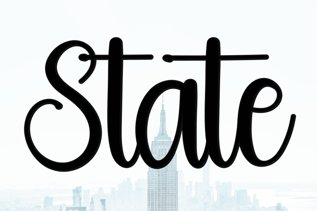 State Font | FreshTypeINK | FontSpace