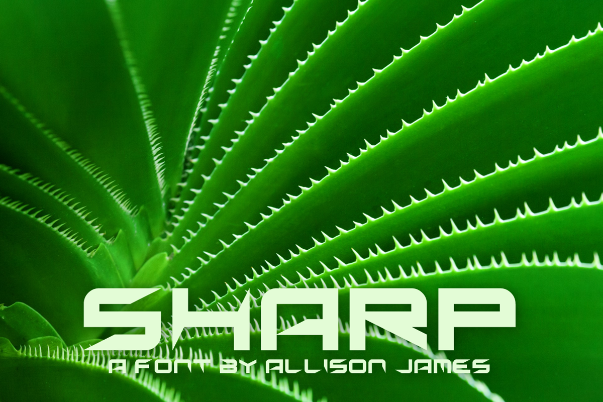 Sharp Font | Chequered Ink | FontSpace