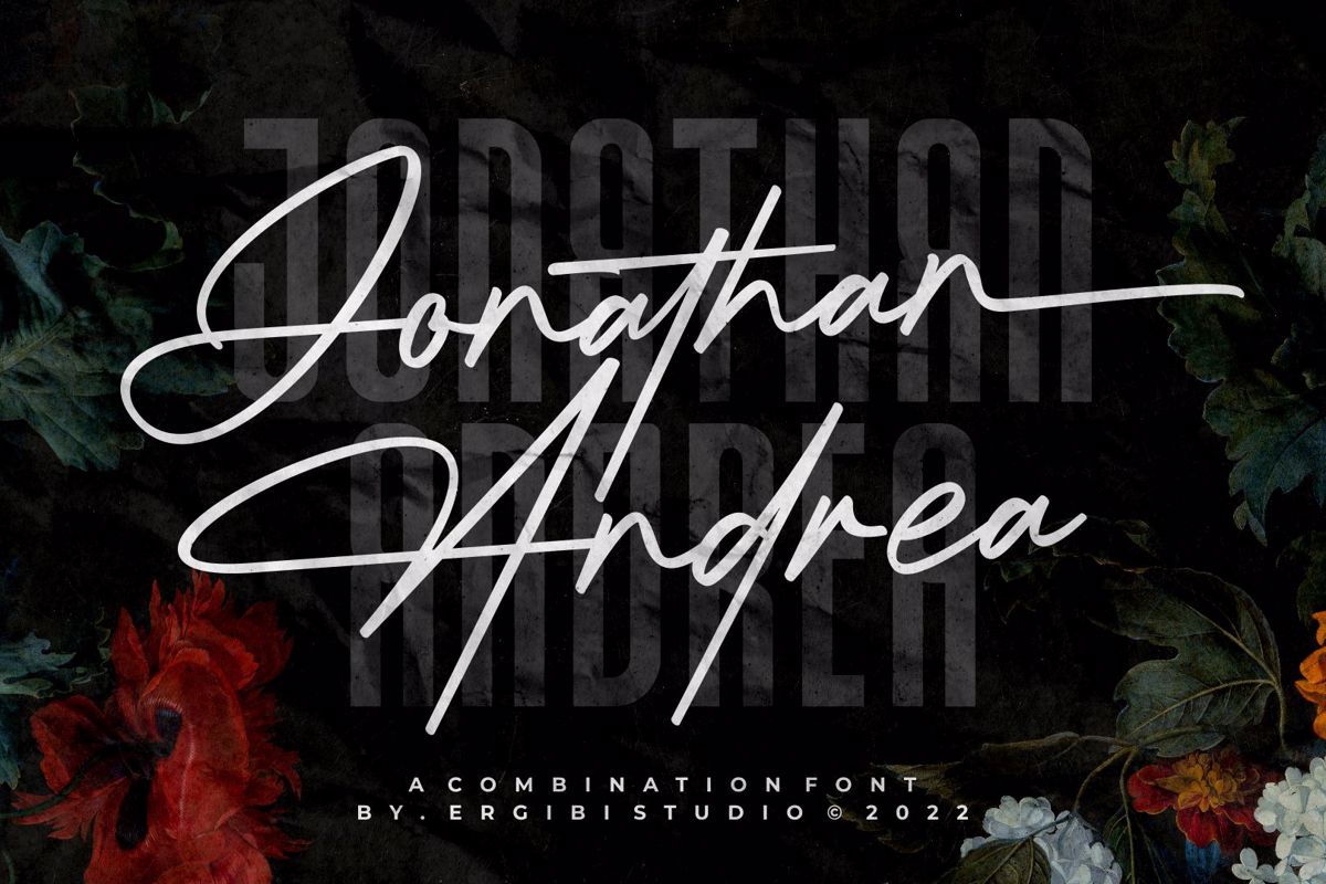 Jonathan Andrea Script Font | Ergibi Studio | FontSpace