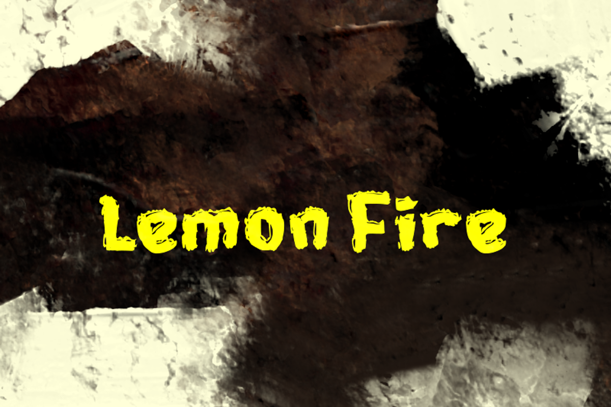 L Lemon Fire Font - Free Download