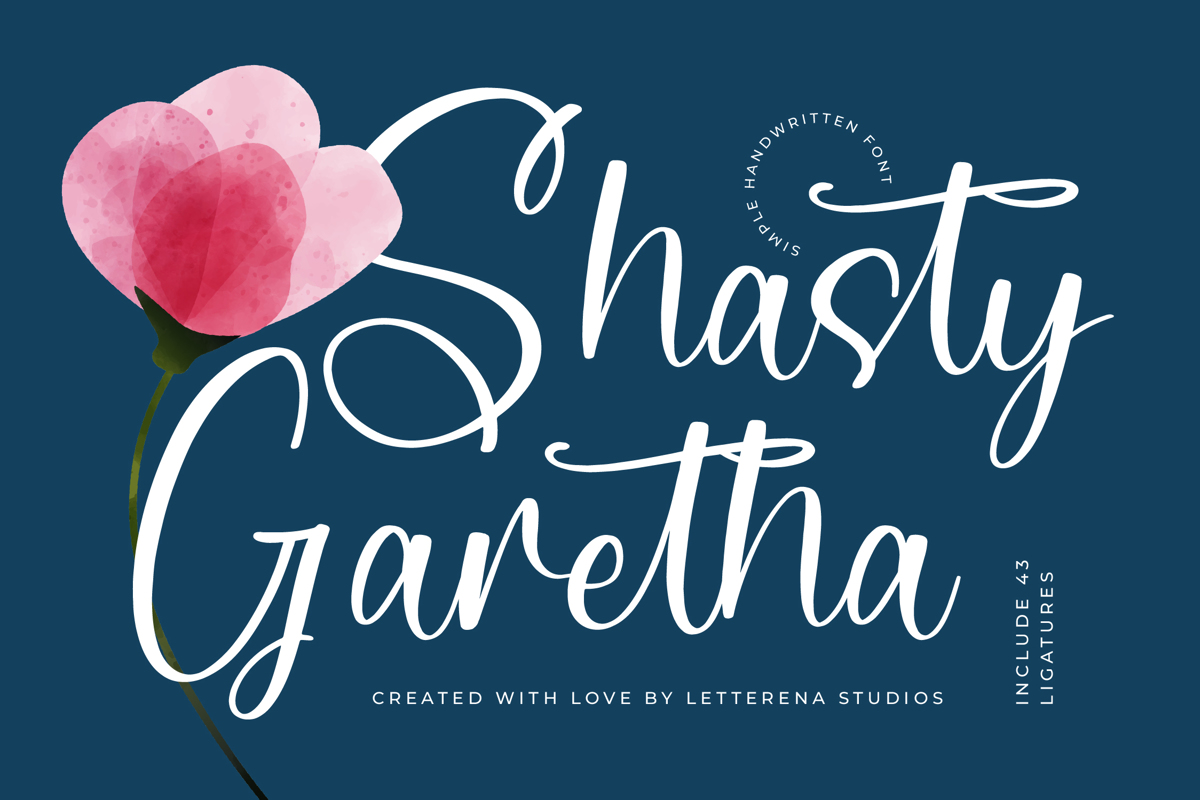 Shasty Garetha VERSION Font | Letterena Studios | FontSpace