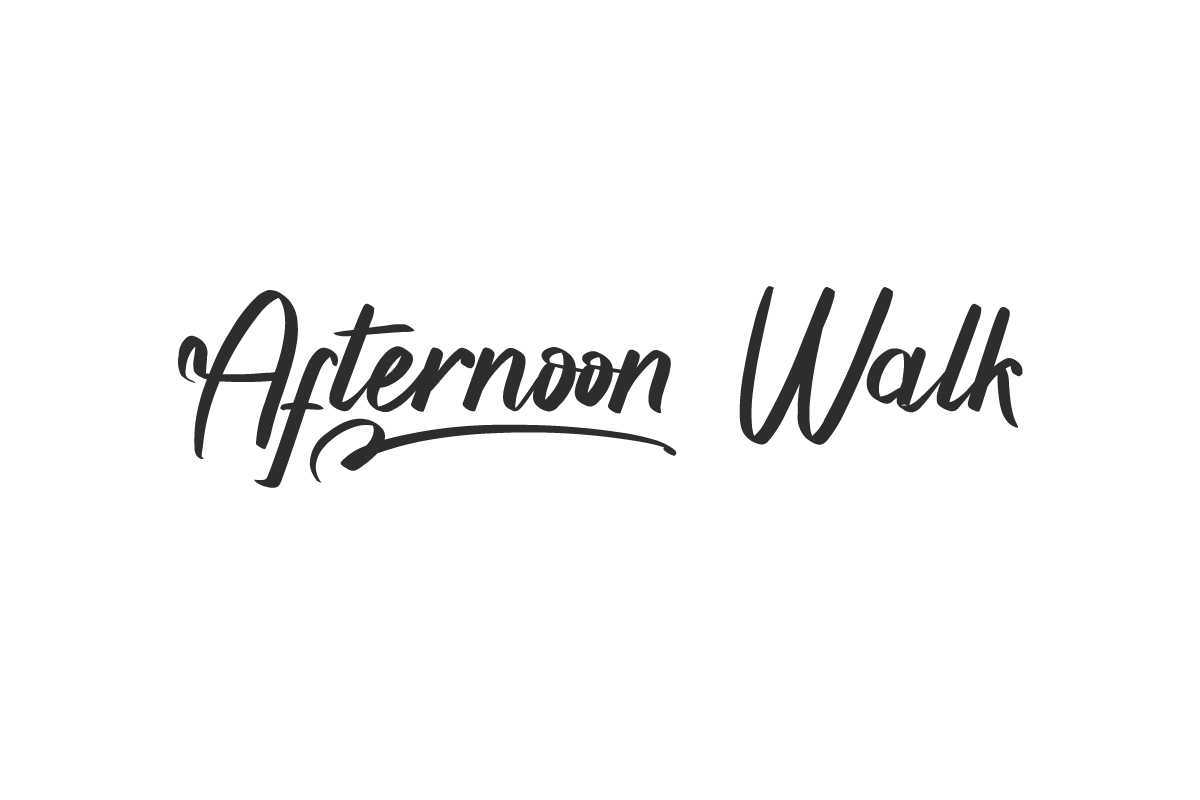 Afternoon Walk Font | NihStudio | FontSpace