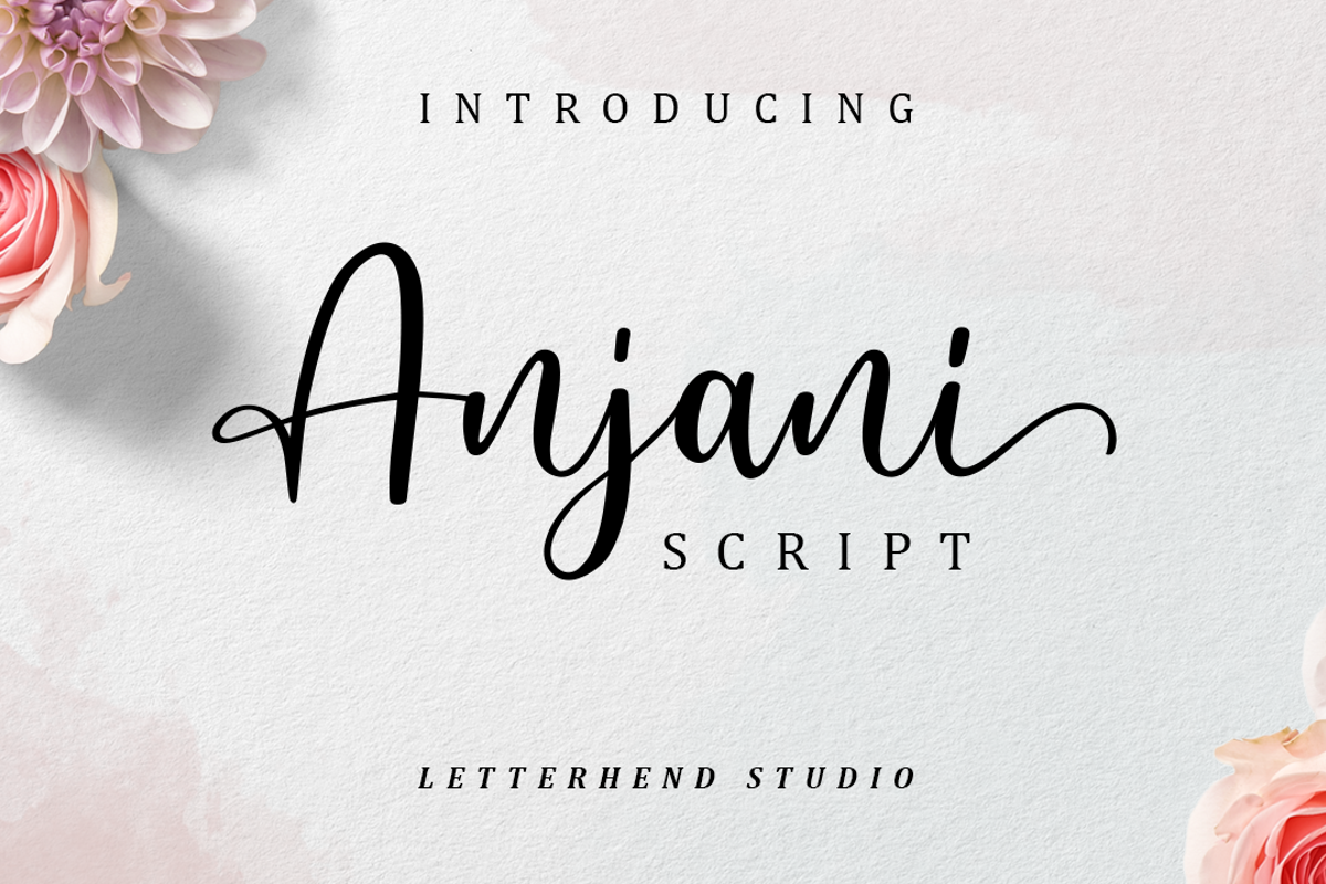 Anjani Script Font | Letterhend Studio | FontSpace