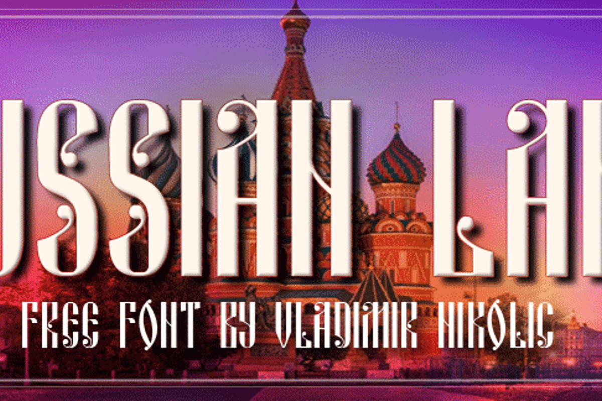 Russian Land Font - Free Download
