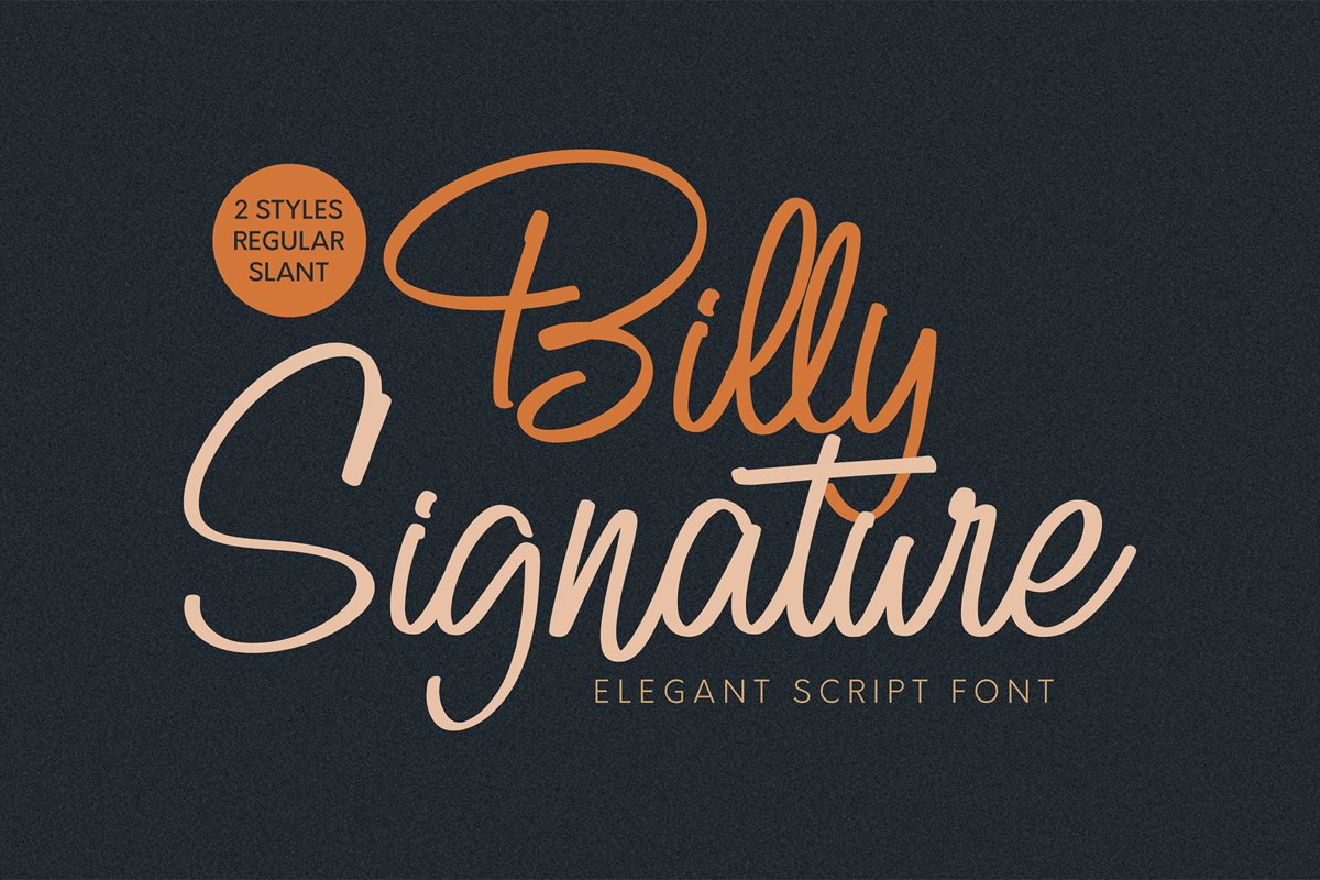 Billy Signature Font - Free Download