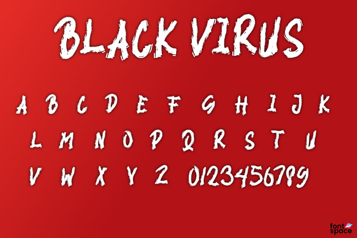 BLACK VIRUS Font | aminmario | FontSpace