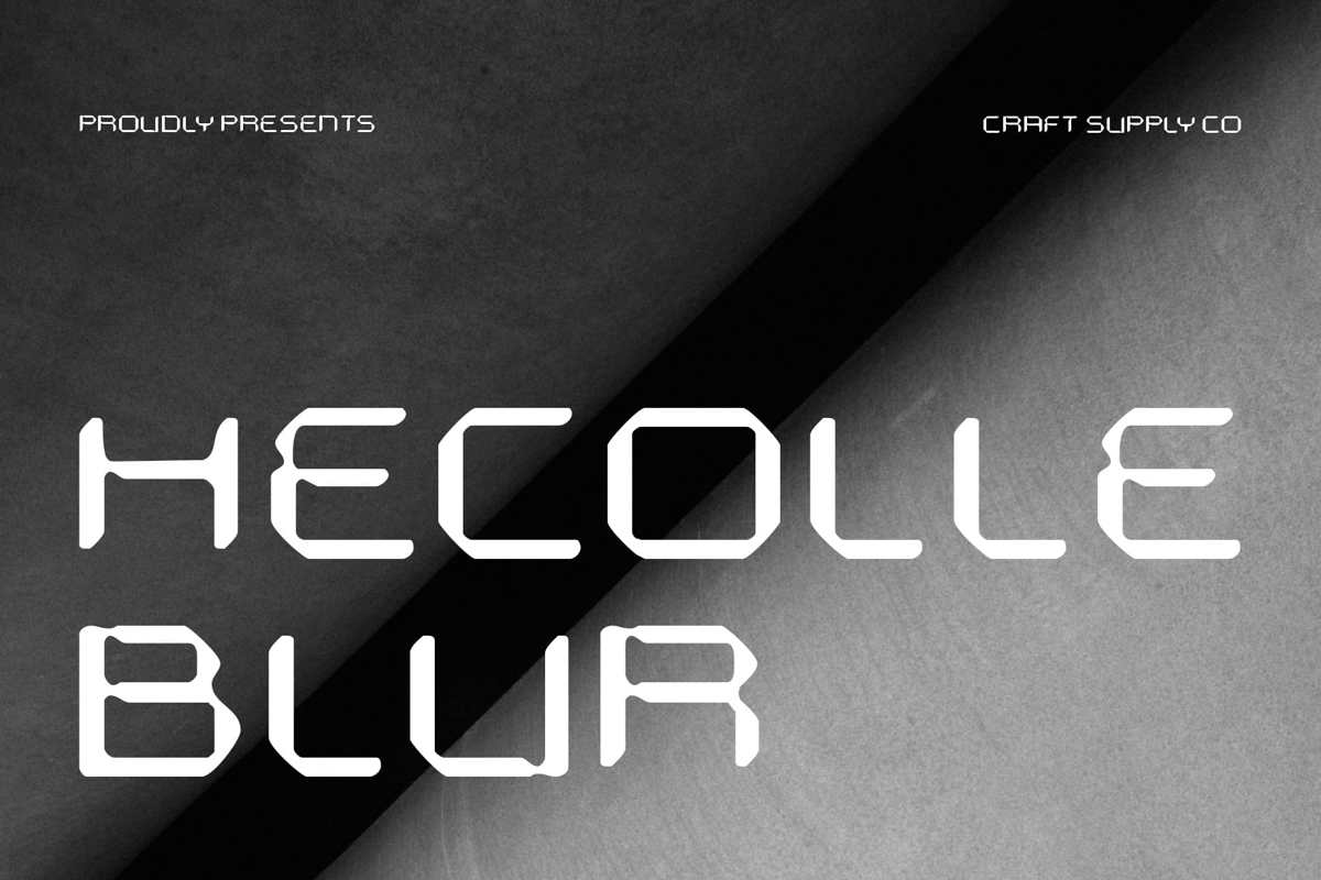 Hecolle Blur Font - Free Download