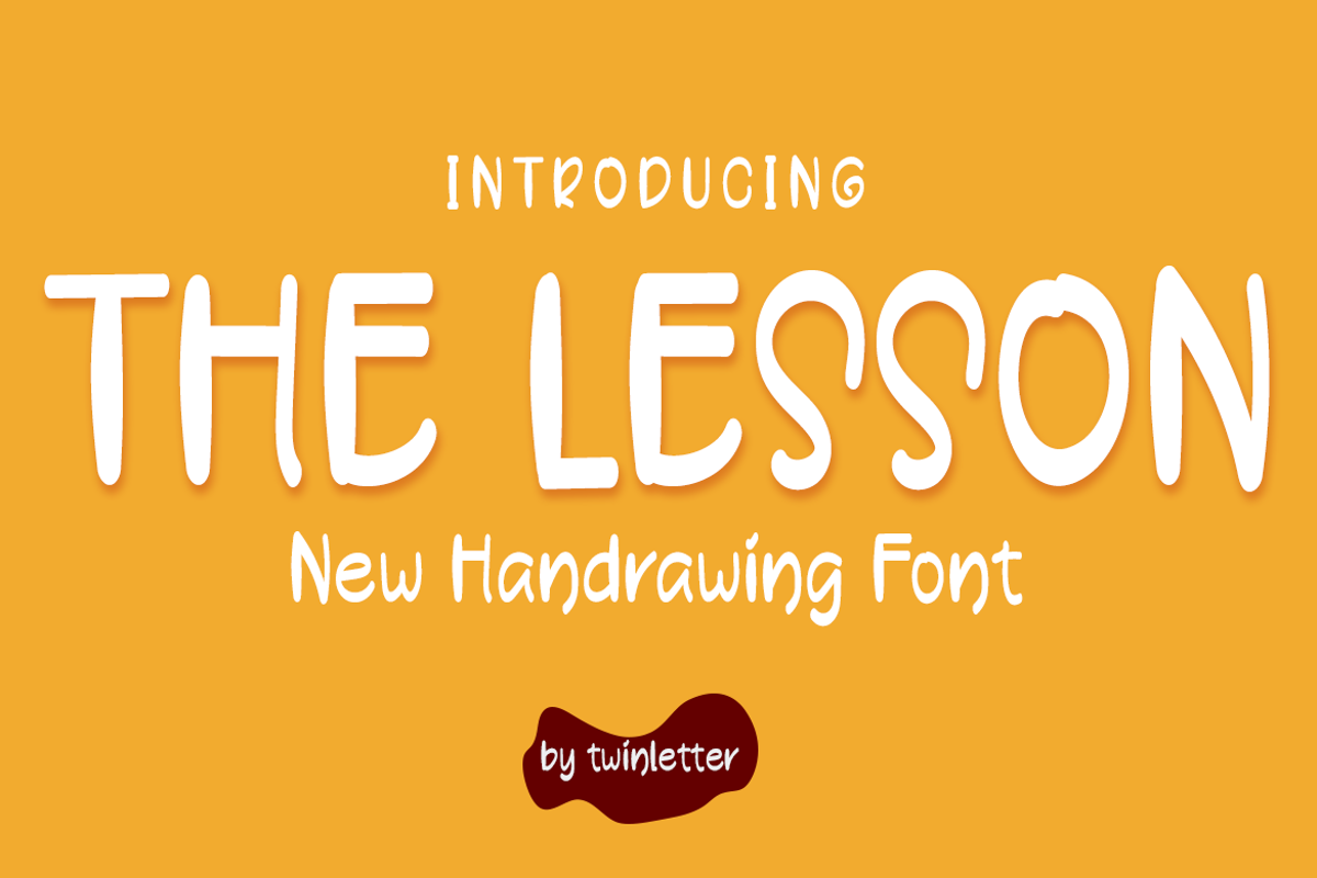 THE LESSON Font | twinletter | FontSpace