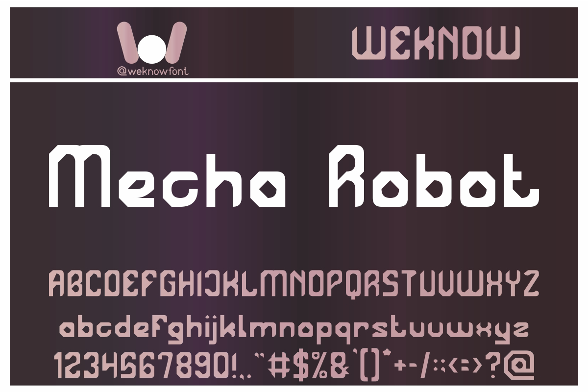 MECHA ROBOT Font - Free Download