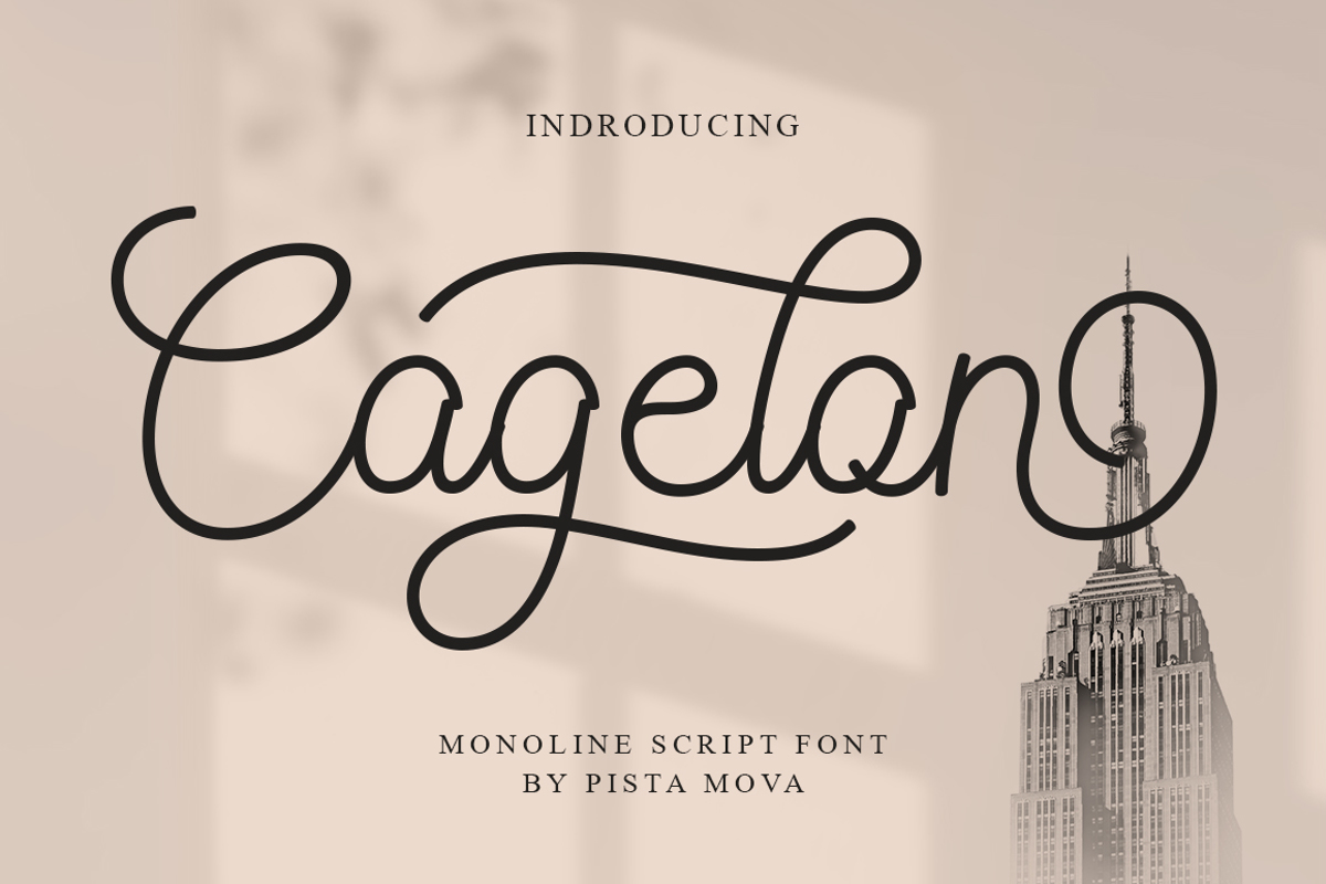 Cagelon Font | Pista Mova | FontSpace