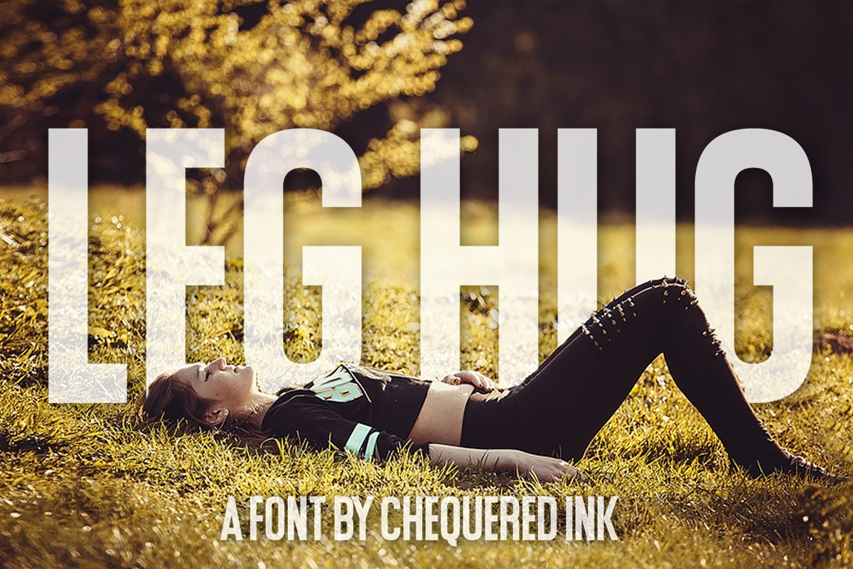 Leg Hug Font | Chequered Ink | FontSpace