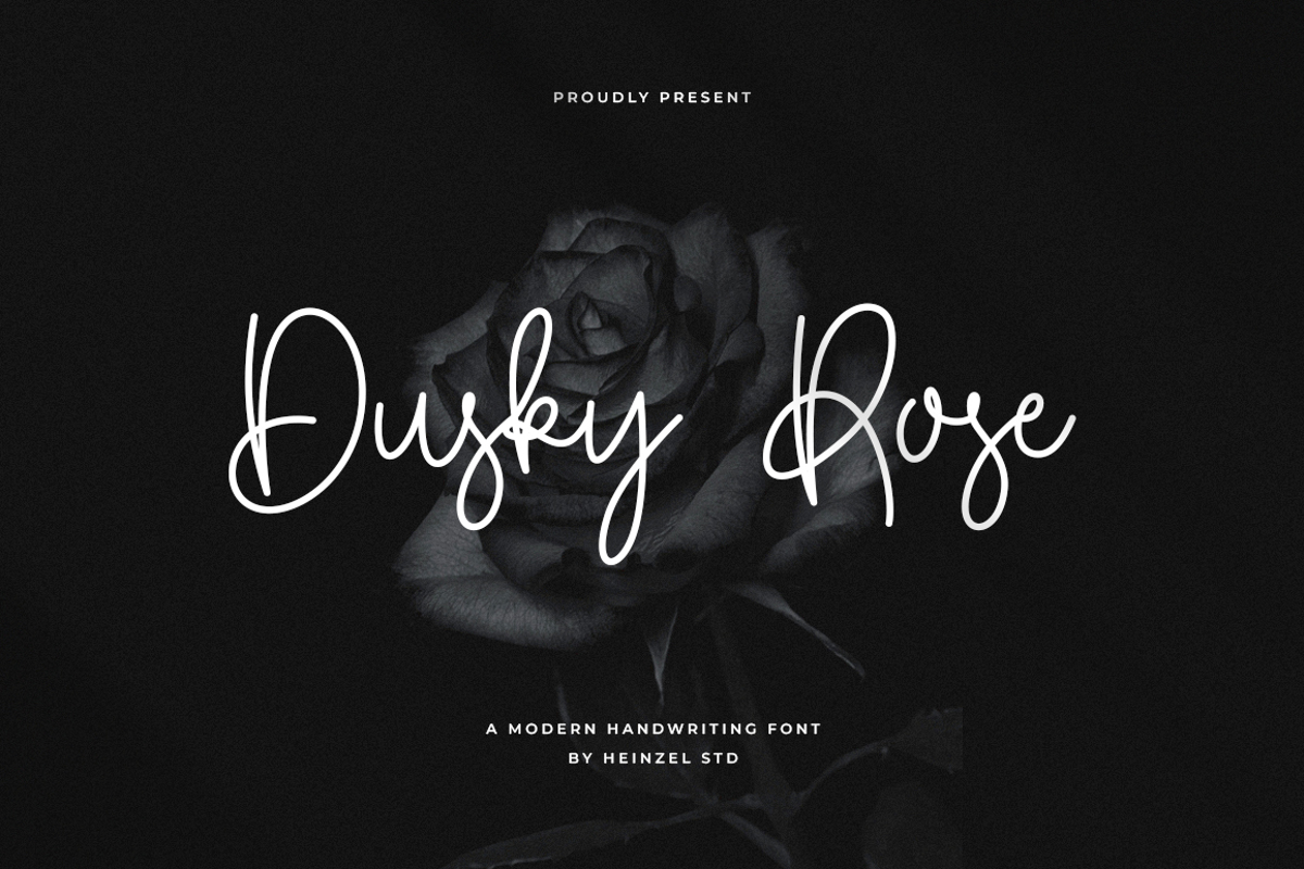 Dusky Rose Font | Heinzel Studio | FontSpace