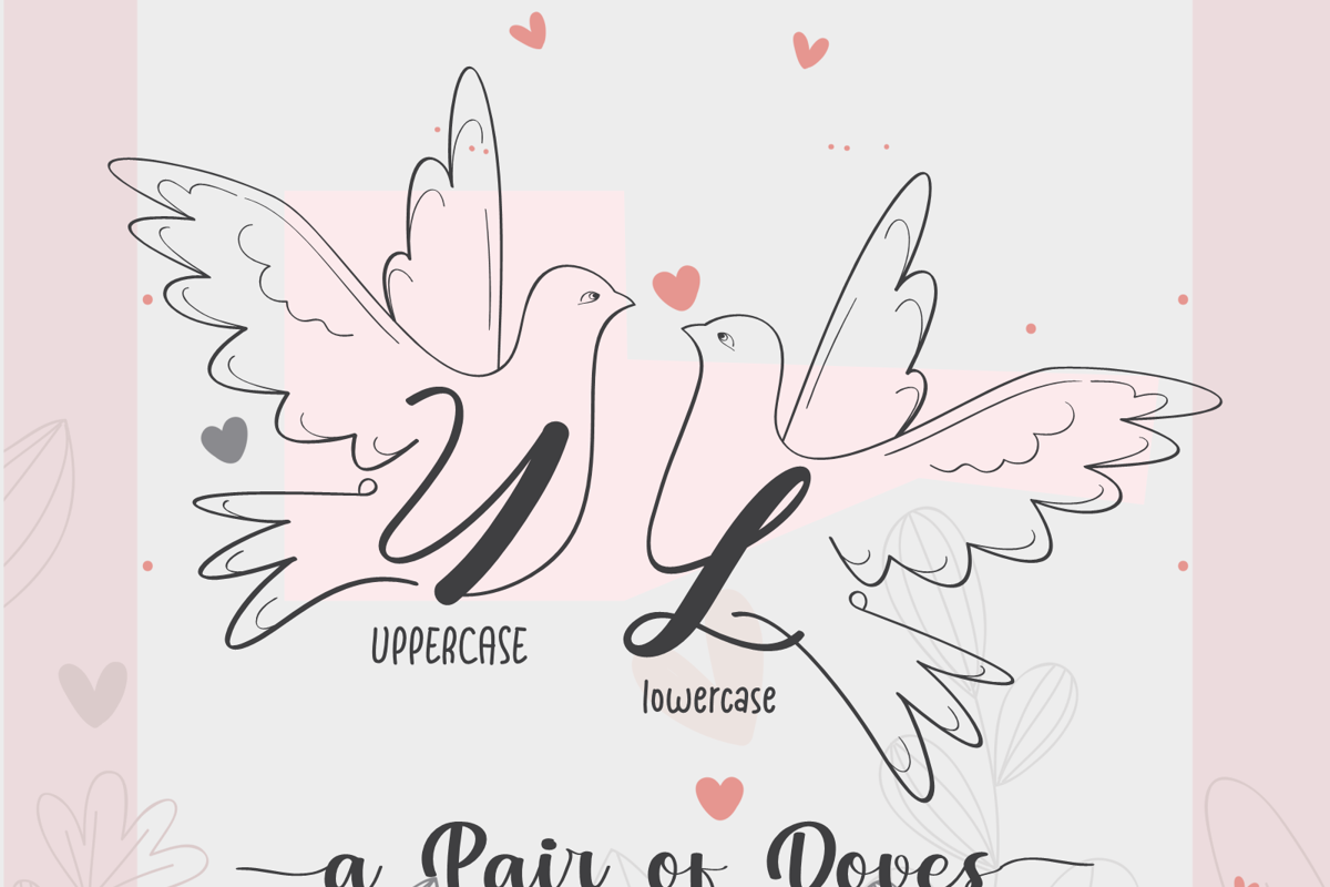 A Pair of Doves Font | Nuryantodwi | FontSpace