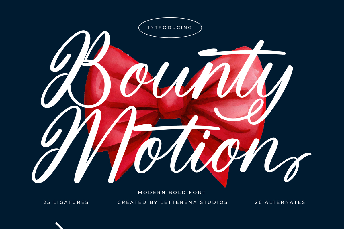 Bounty Motion VERSION Font | Letterena Studios | FontSpace