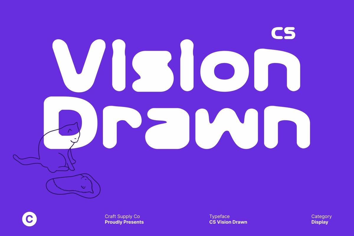 CS Vision Drawn Font - Free Download