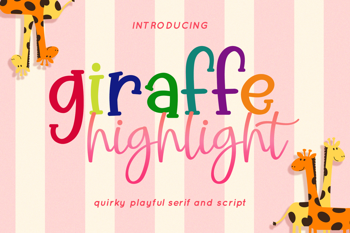 Giraffe Highlight Font - Free Download