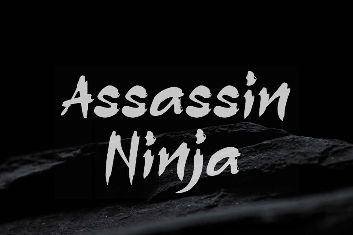 A Assassin Ninja Font Wepfont Fontspace