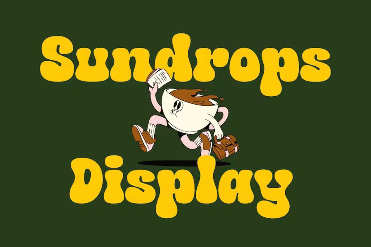Sundrops Display Font | slidehack | FontSpace
