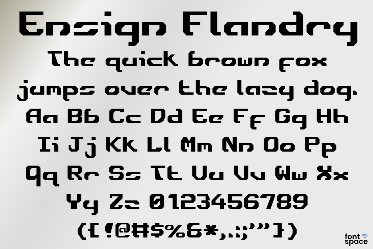Ensign Flandry Font | Iconian Fonts | FontSpace