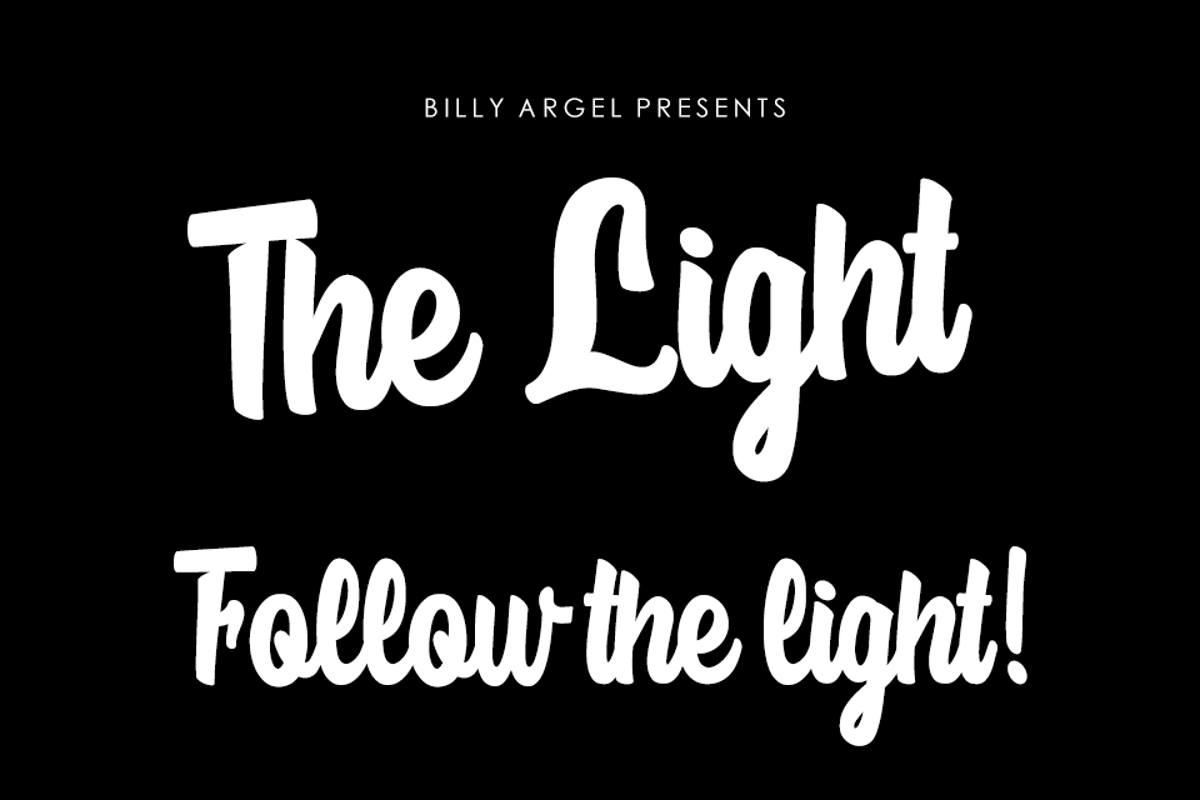 The Light Font | Billy Argel Fonts | FontSpace