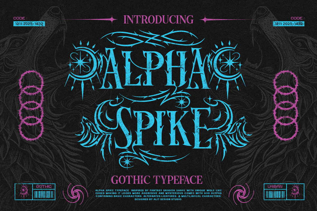 Alpha Spike Font - Free Download