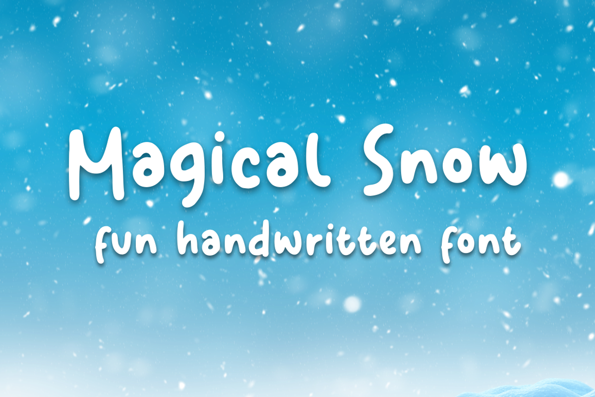 Magical Snow Font | Sronstudio | FontSpace