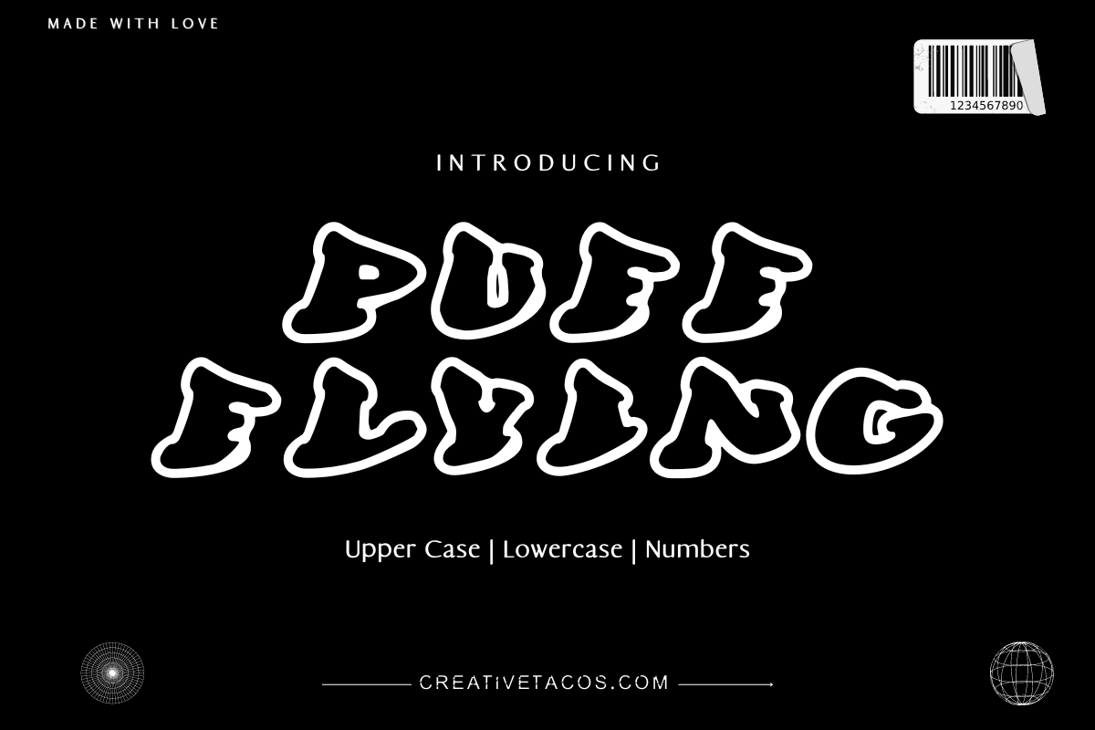 Puff Flying Font - Free Download