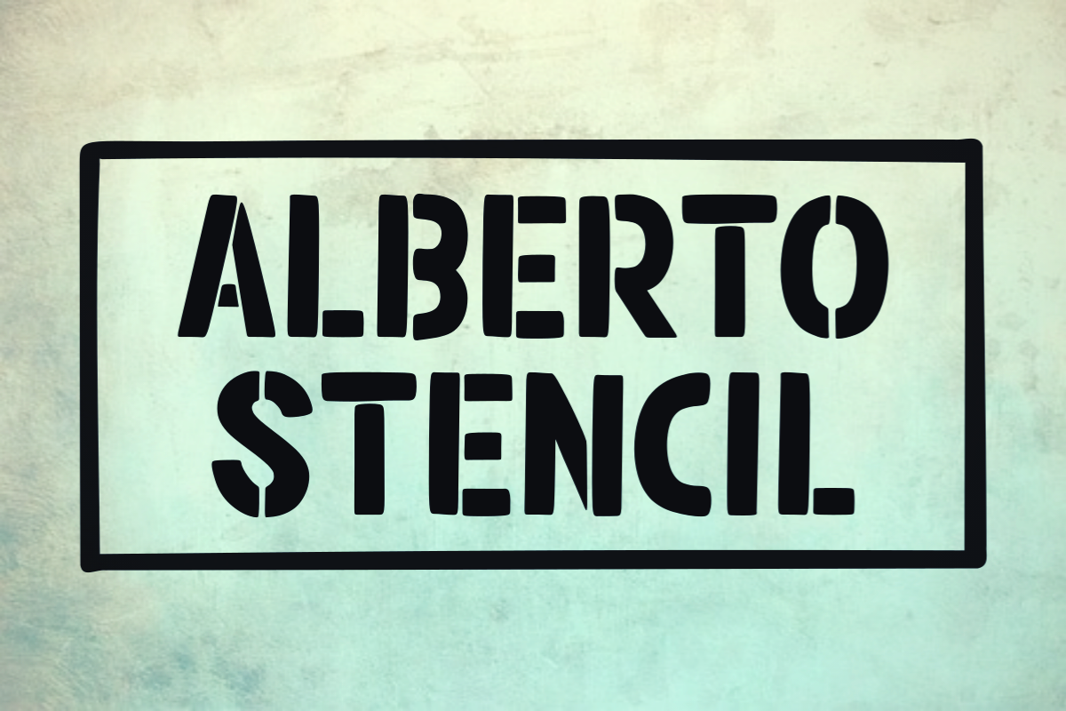 Alberto Stencil Font - Free Download