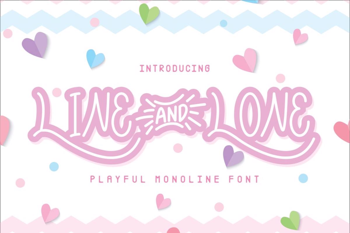 Line & Lone Font - Free Download